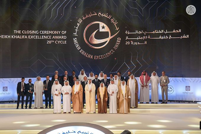Held under the patronage of the UAE President, Khaled bin Mohamed bin Zayed honours winners of ...